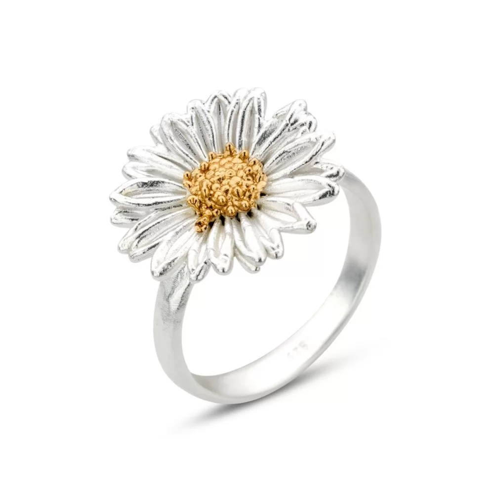 Thallo Daisy Field Daisy Ring 24K Gold and sterling silver
