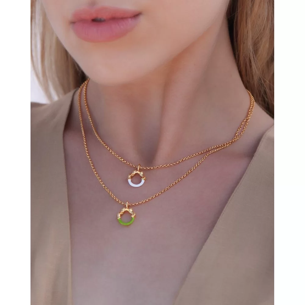 Thallo Helios Pendant mini layer, with detachable motif, 24K Gold ...